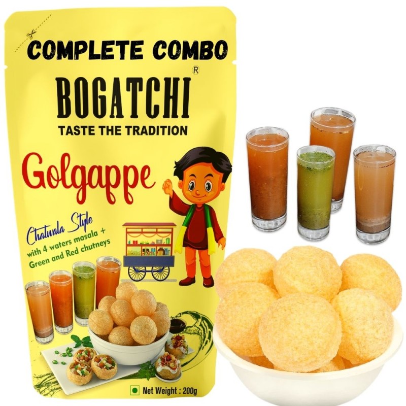 Buy Bogatchi Ready To Fry Golgappe ( Complete Combo) Online At Best Price